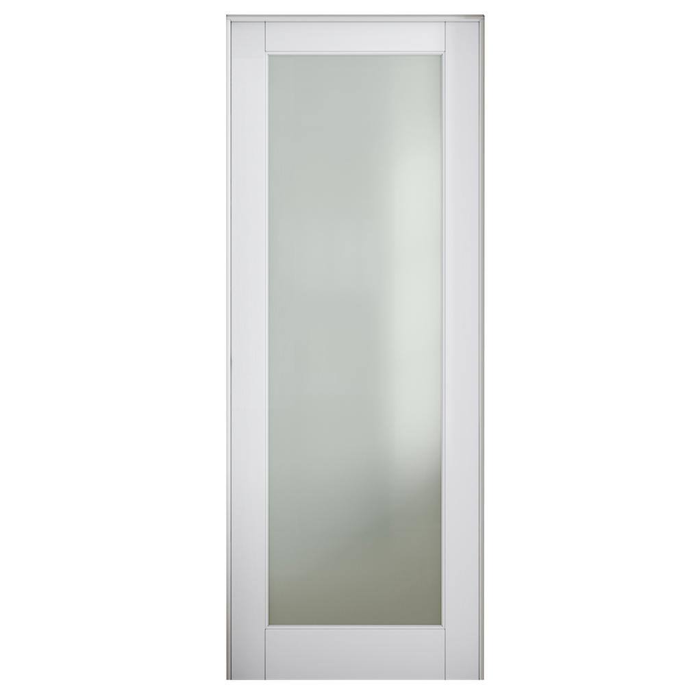 Reviews for ARK DESIGN 30 in. x 80 in. 1-Lite Frosted Glass Right ...