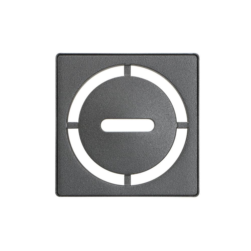 Schluter Kerdi-Drain 4 in. Dark Anthracite Pure Drain Grate Floor Drain ...