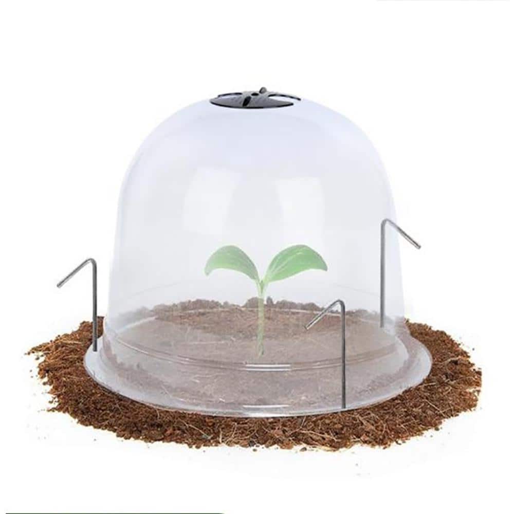 Agfabric 7.87 in. H. Winter Garden Plastic Plant Covers Dome Thermal ...