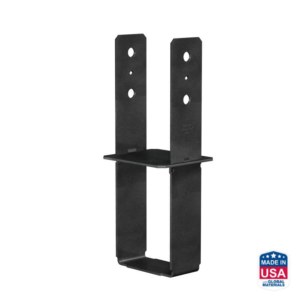 Simpson Strong-Tie CB Black Powder-Coated Column Base for 6x6 Nominal ...
