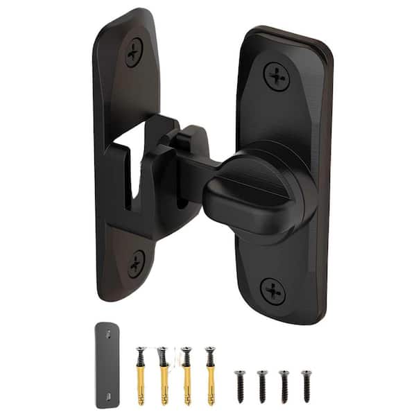 90/180° Barn Door Lock Small Flip Gate Latches Hardware for Cabinets ...