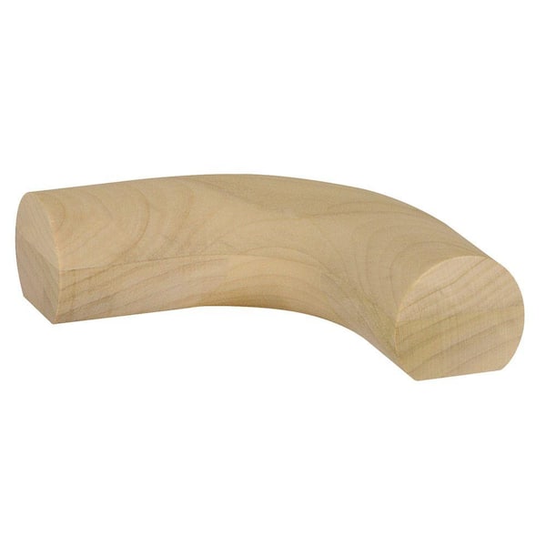 EVERMARK Stair Parts 7123 Unfinished Poplar 90° Level Quarter Turn ...