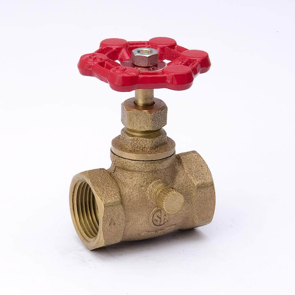 Mueller Industries 3/4 in. x 3/4 in. Brass FPT Stop and Waste Valve 105 ...