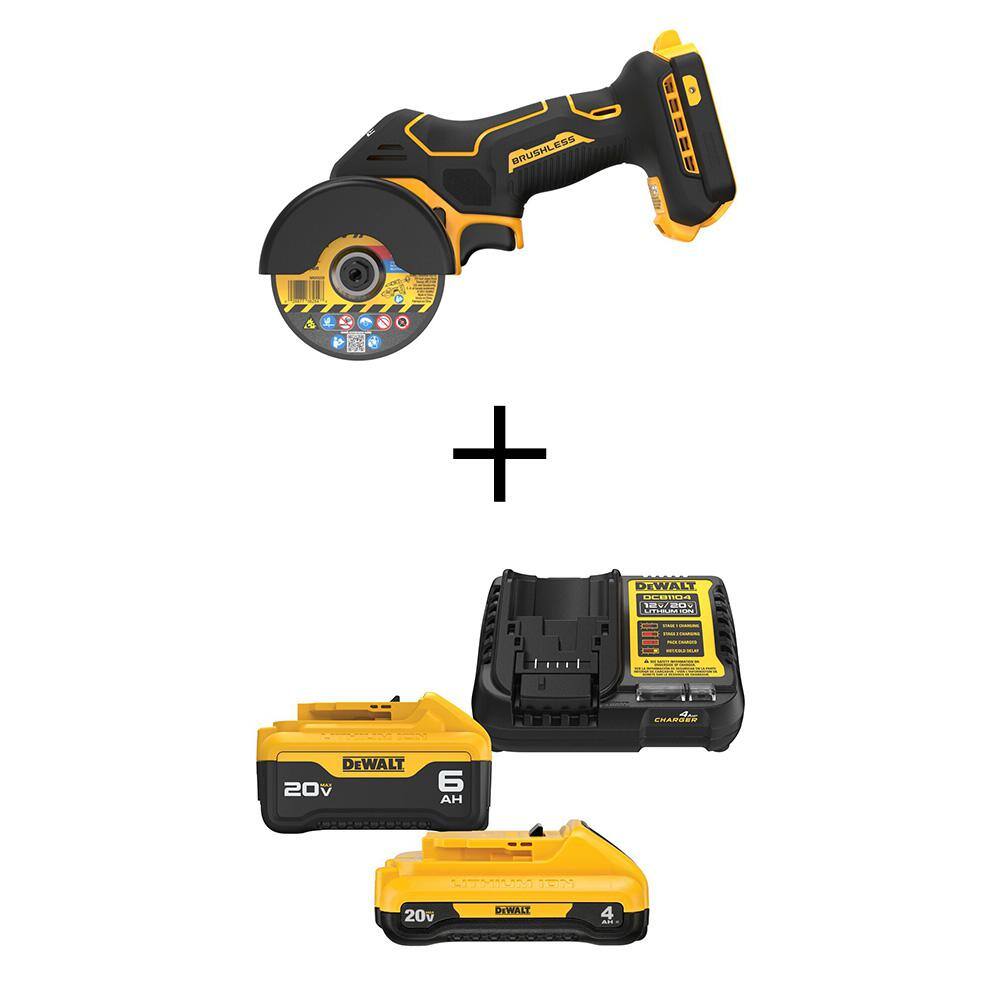 DEWALT 20V XR Cordless 3 in. Cut-Off Tool with 20V MAX XR Premium ...