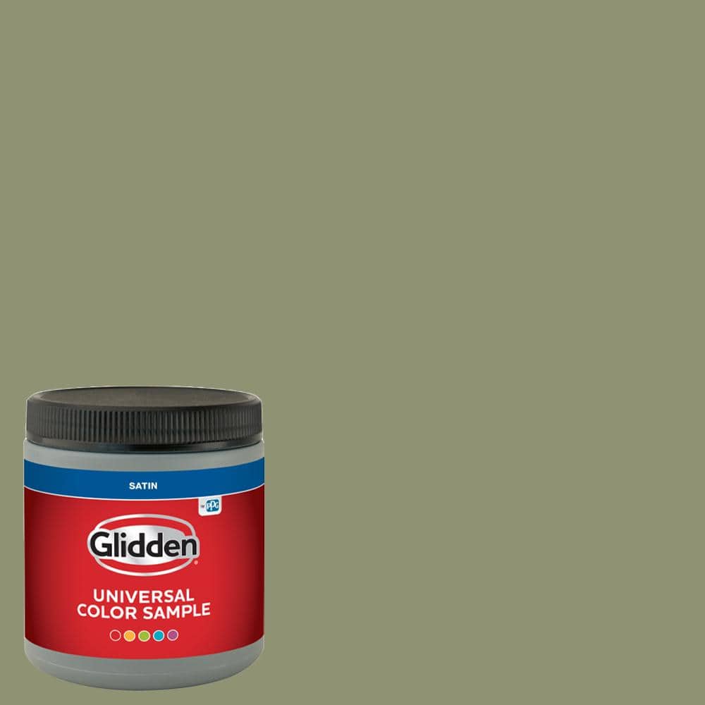Glidden 8 oz. PPG1125-5 Hemlock Satin Interior Paint Sample PPG1125-5P ...