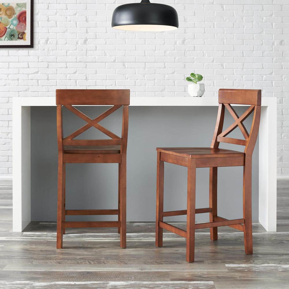 Have a question about StyleWell 39 in. Cedarville Walnut Brown (Set of ...