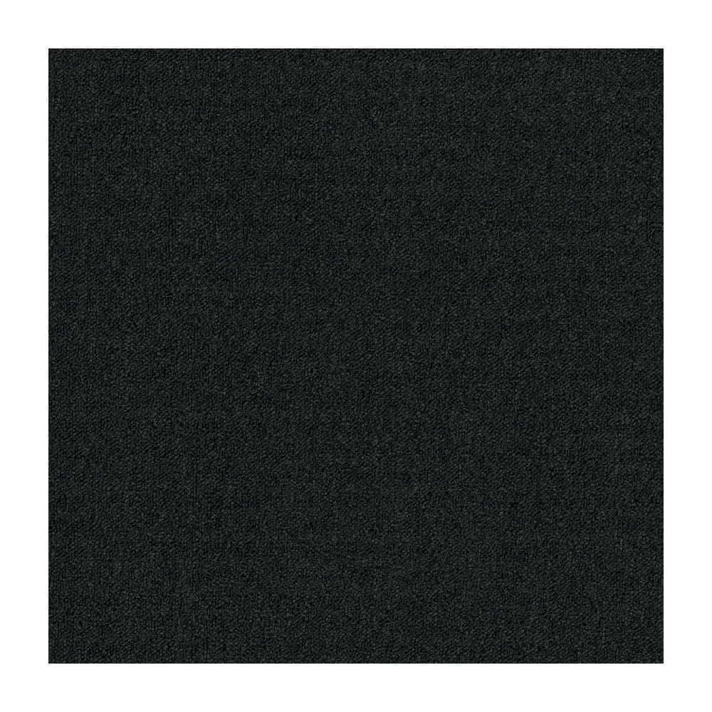 Mohawk 24 in. x 24 in. Textured Loop Carpet - Advance -Color Carbon ...