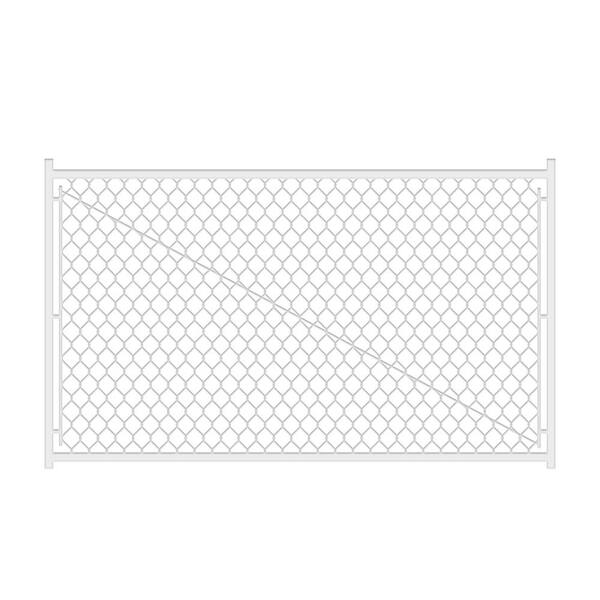 30 in. x 56.5 in. White Vinyl Fence (1-Box, 2 Panels)Garden Fence ...
