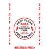 Mighty Line 18 in. Electrical Panel Floor Sign Kit EPSignKit - The Home ...