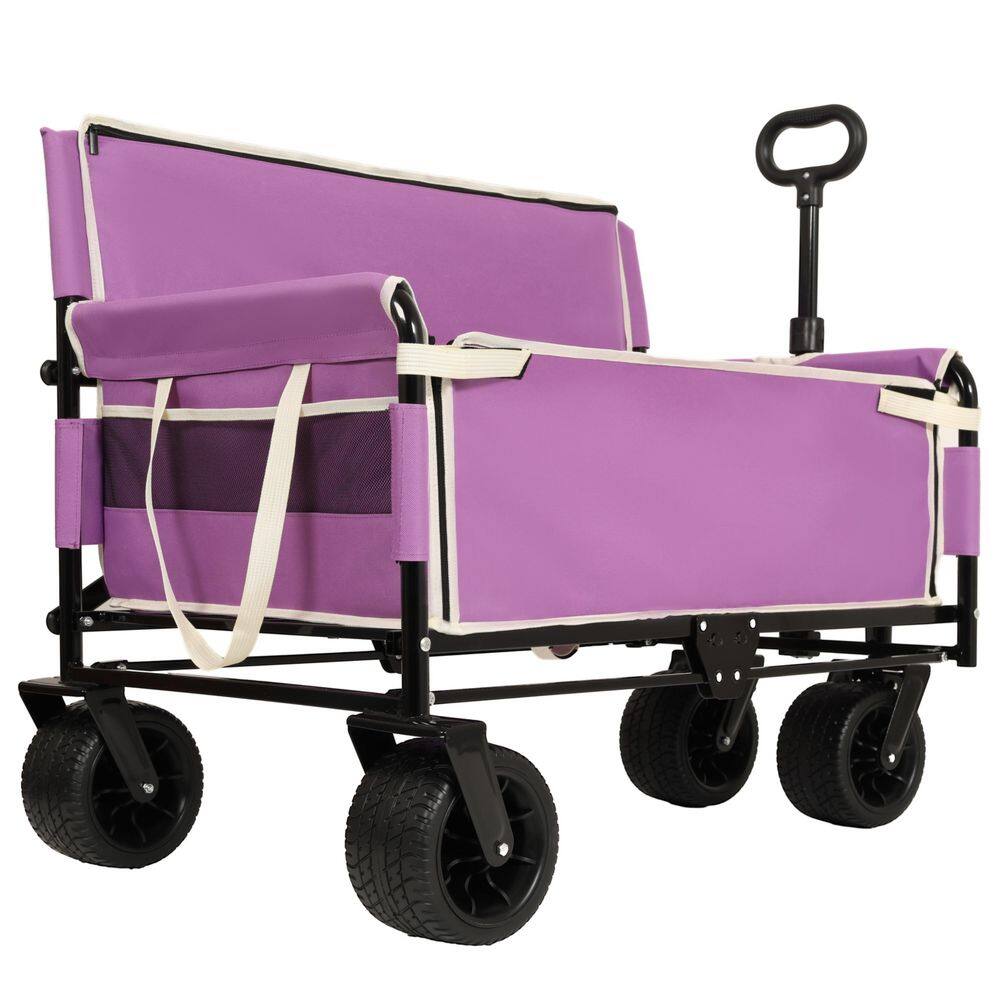 Tenleaf 6.4 cu. ft. 3-in-1 Convertible Steel Garden Cart Powered ...