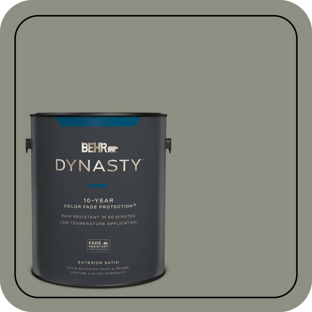 BEHR DYNASTY 1 gal. #N370-5 Incognito Satin Enamel Exterior Stain ...