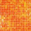 Apollo Tile Skosh 4" x 6" Glossy Fire Orange Glass Mosaic Uniform ...
