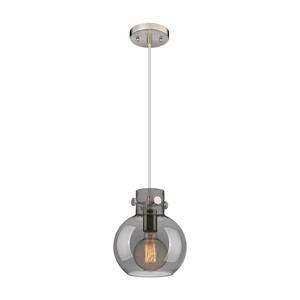 Innovations Newton Sphere 100-Watt 1-Light Matte Black Shaded Pendant ...