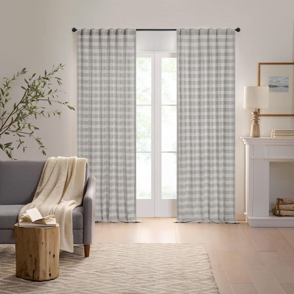 Reviews for Mercantile Tavia Dark Grey Stripe 108 in. L x 50 in. W ...