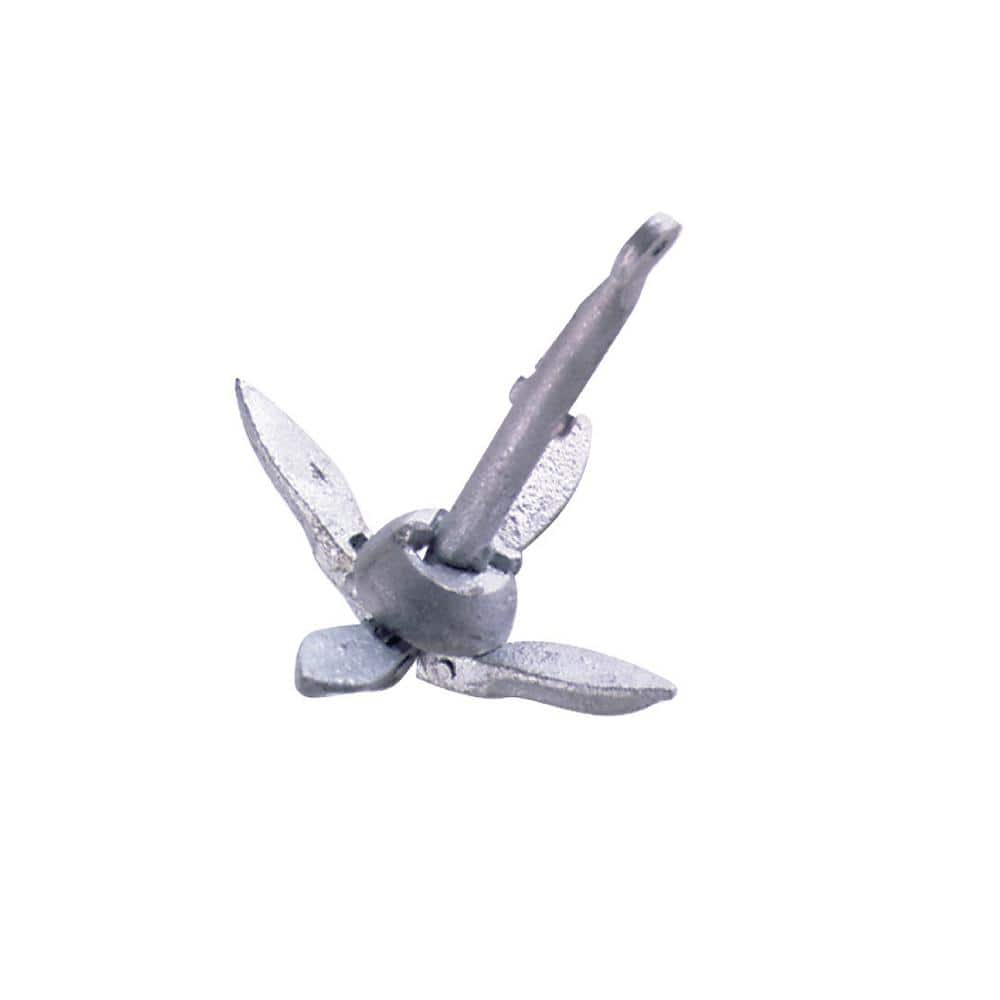 Seachoice 7 lbs. Folding Grapnel Anchor in Galvanized Iron 41020 - The ...