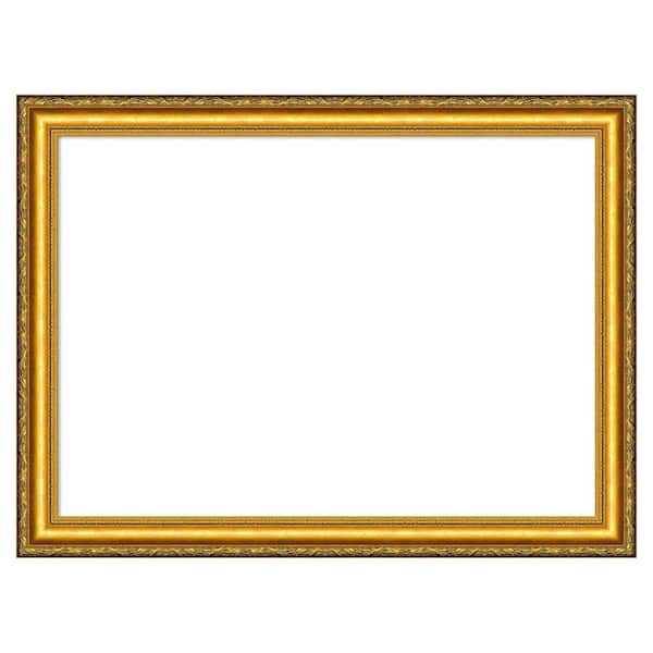 Amanti Art Colonial Embossed Gold 32 in. x 24 in. Wood Framed Dry Erase ...
