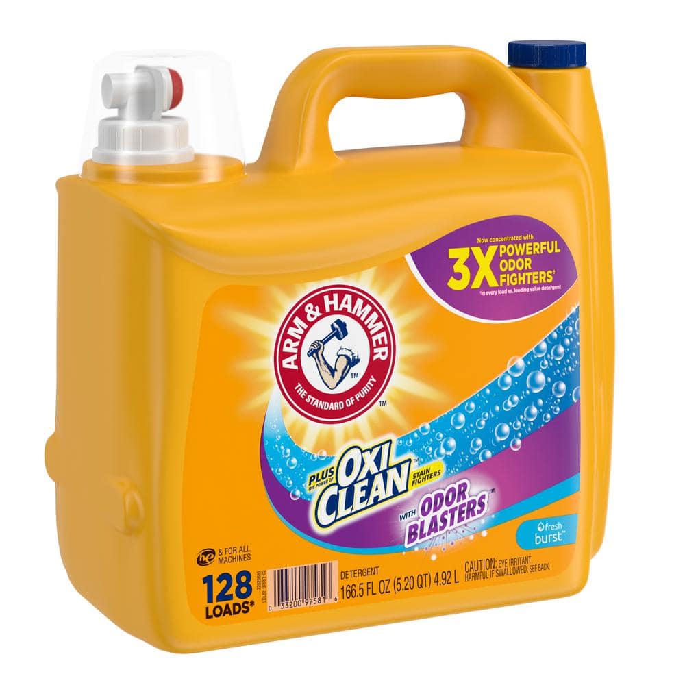 166.5 fl. oz. Plus OxiClean Odor Blasters Fresh Burst Liquid Laundry ...