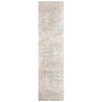 SAFAVIEH Adirondack Beige/Slate 2 ft. x 8 ft. Abstract Runner Rug ...