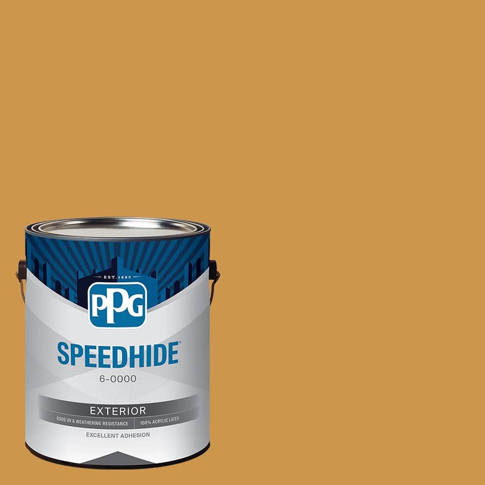 SPEEDHIDE 1 gal. PPG1207-6 Allspice Flat Exterior Paint PPG1207-6SX-01F ...