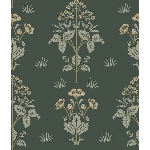 Meadow Sweet Bayleaf and Manilla Peel and Stick Wallpaper Sample ...