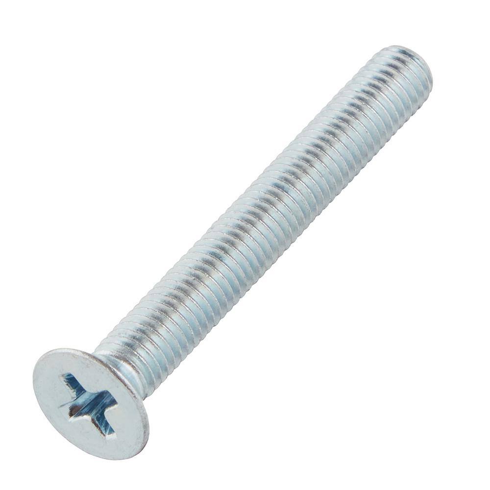 Everbilt M5-0.8x40mm Zinc Flat Head Phillips Drive Machine Screw 2 ...