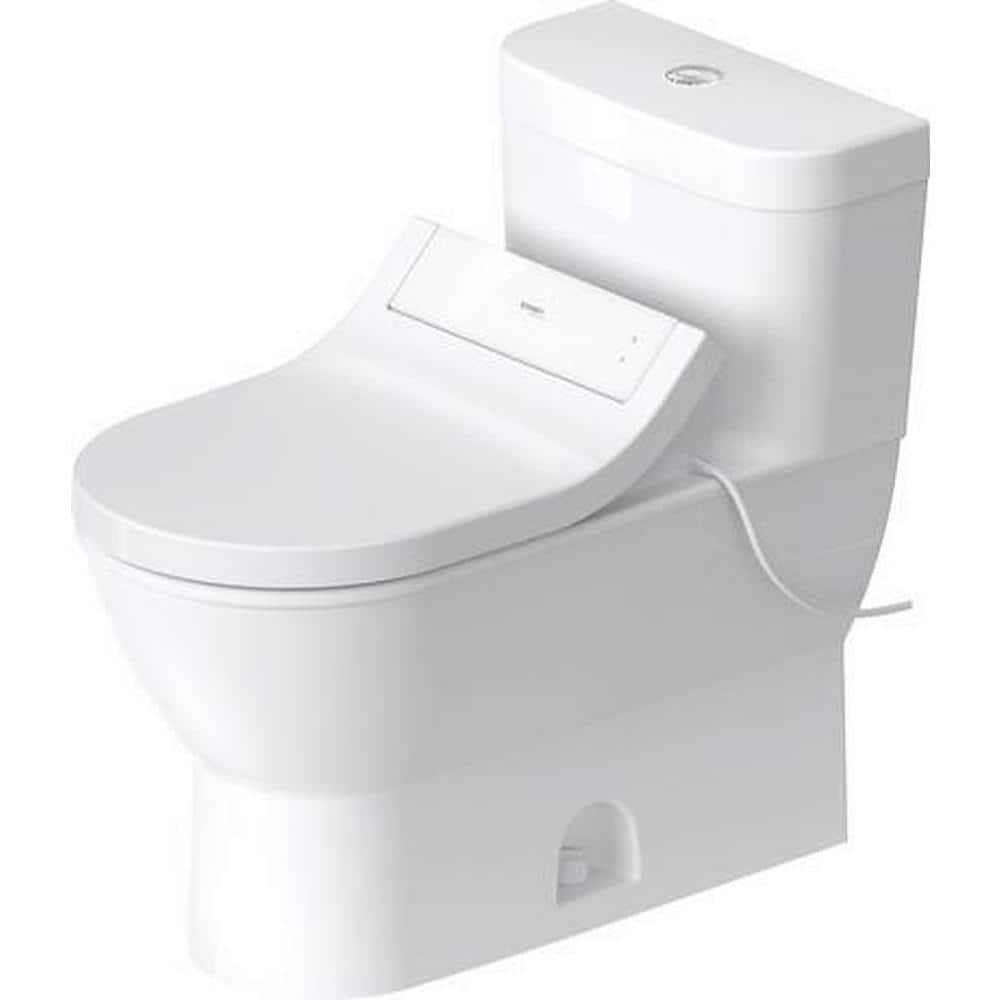 Duravit Darling New 1-Piece 1.28 GPF Single Flush Elongated Toilet in ...