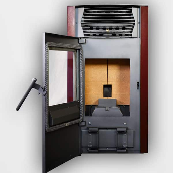 ComfortBilt HP50-Burgundy Pellet Stove 2,200 sq. ft. EPA Certified in ...