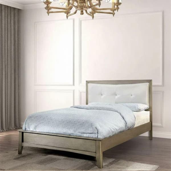 William's Home Furnishing Eugene Gray Wood Frame Eastern King Platform ...