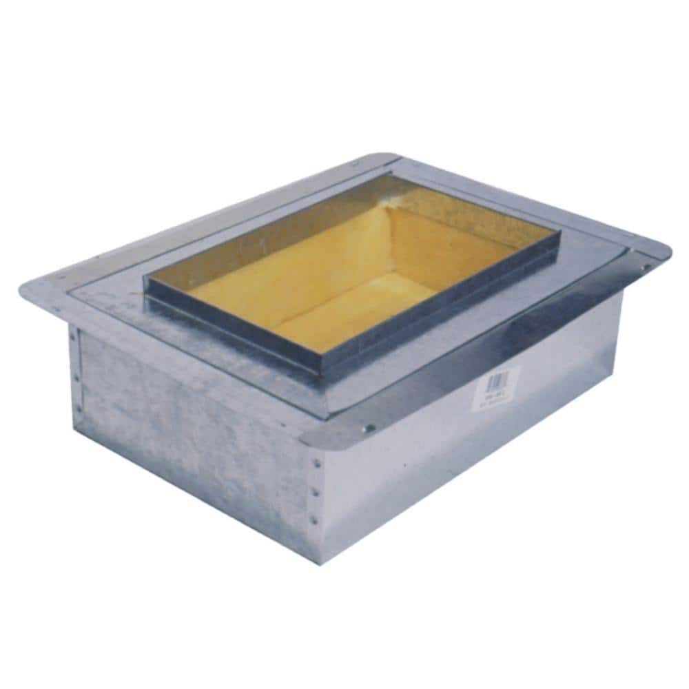 Master Flow 10 in. x 6 in. Ductboard Insulated Register Box - R6 ...