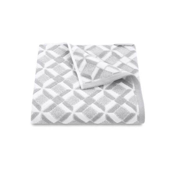 Martex Restore Geo Gray Cotton Blend Bath Towel 079465075922 - The Home ...