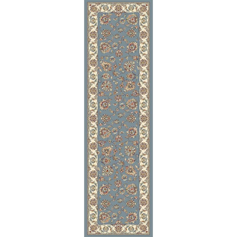 Home Decorators Collection Judith Light Blue/Ivory 2 ft. x 11 ft ...