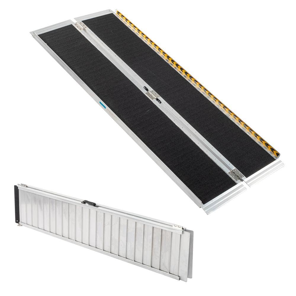 Karl home 6 ft. Portable Aluminum Threshold Ramp Fit For Wheelchair ...