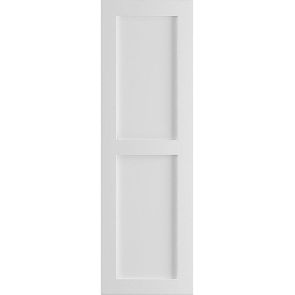 Reviews for Ekena Millwork 15 in. x 40 in. True Fit PVC 2 Equal Flat ...