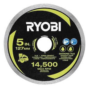 RYOBI ONE+ HP 18V Handheld Wet/Dry Masonry Tile Saw (Tool Only) with 5 ...