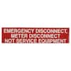 IDEAL NEC Meter Disconnect Label, 2-1/8 in. x 9 in. Adhesive (5 Pack ...