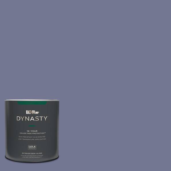 BEHR DYNASTY 1 qt. #S560-5 Royal Fortune Semi-Gloss Enamel Exterior ...
