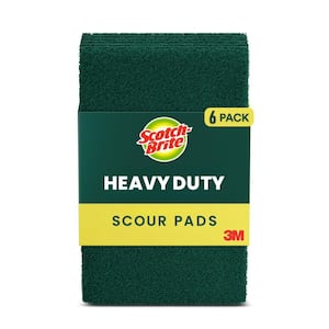 HDX 4 in. Heavy Duty Scouring Pad (6-Pack) HDX ScourPad6pk - The Home Depot