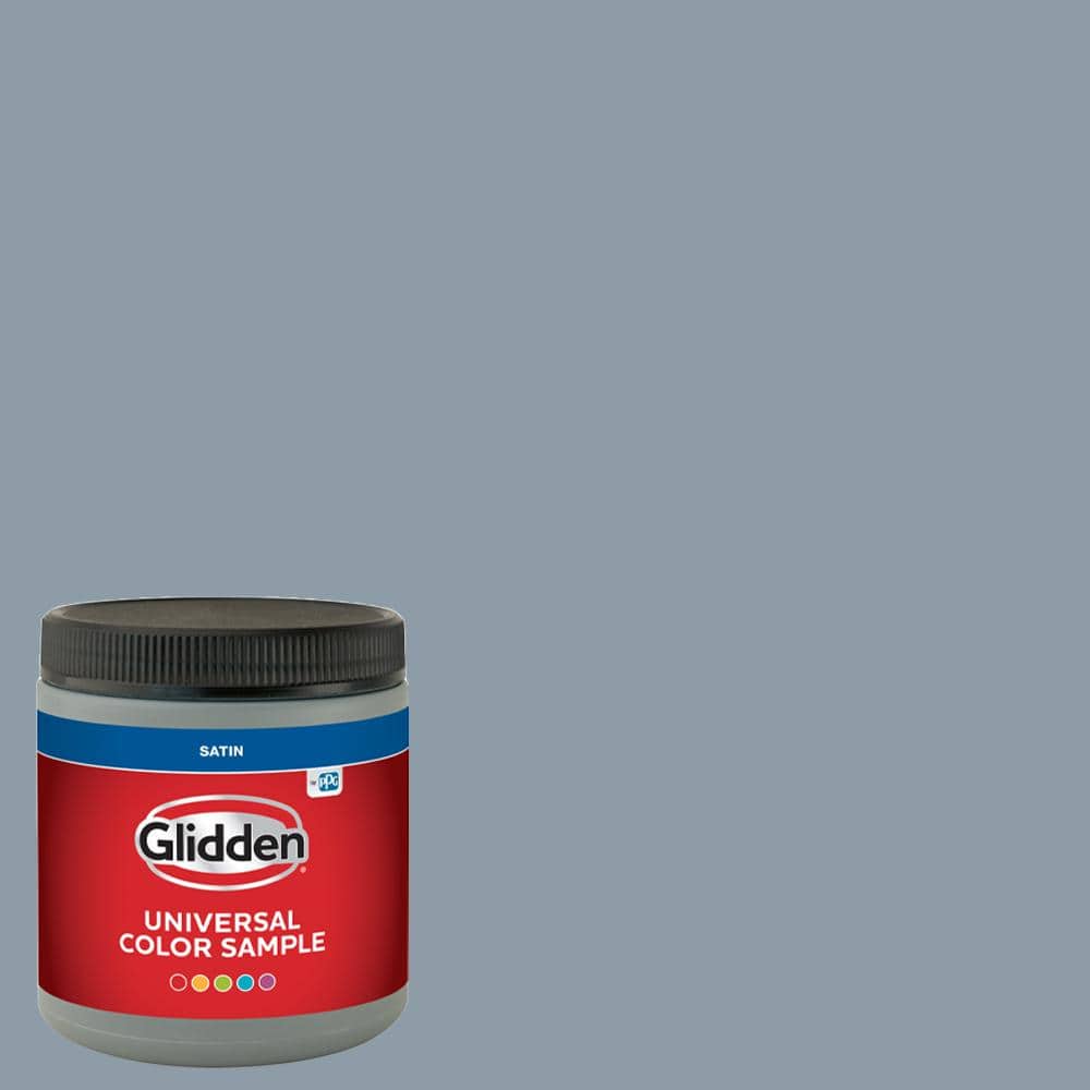 Glidden 8 oz. PPG1040-5 Lost At Sea Satin Interior Paint Sample PPG1040 ...