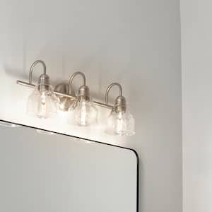 KICHLER Winslow 21.5 in. 3-Light Brushed Nickel Contemporary Bathroom ...