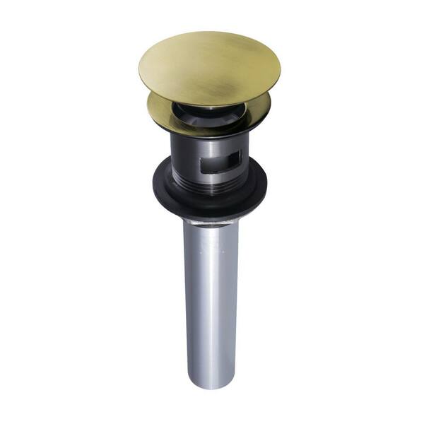 Push Button Drain Kingston Brass Coronet Push Pop-Up Bathroom Sink ...