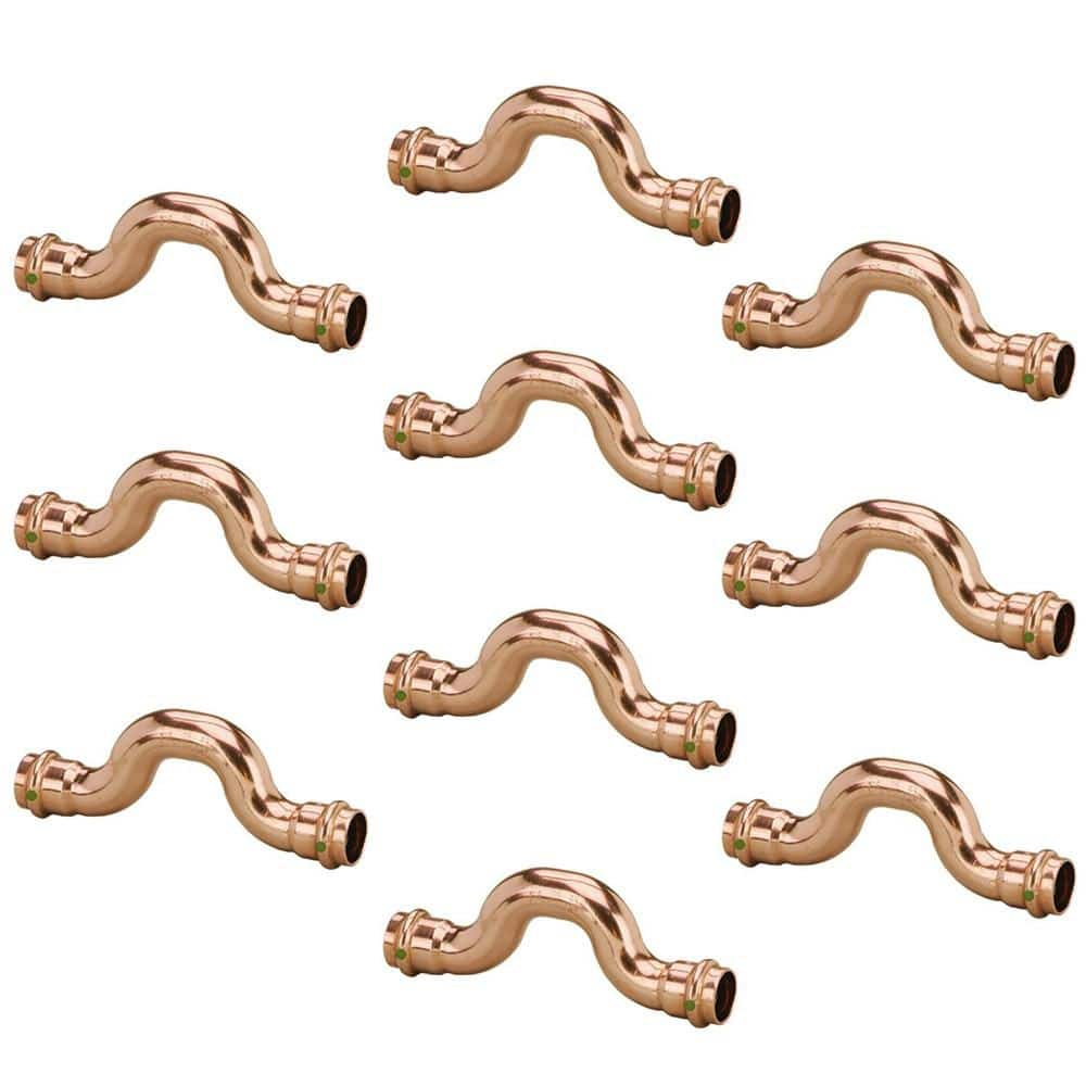 Viega ProPress 1/2 in. Press Copper Cross-Over (10-Pack) 77742 - The ...
