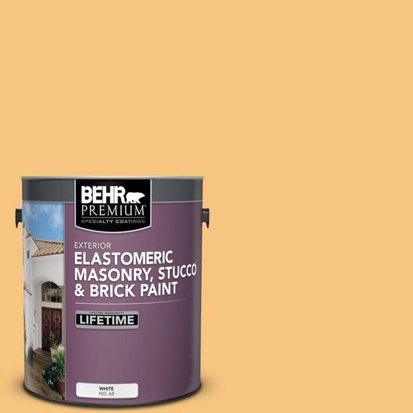 BEHR PREMIUM 1 gal. #PPU6-07 Jackfruit Elastomeric Masonry, Stucco and ...