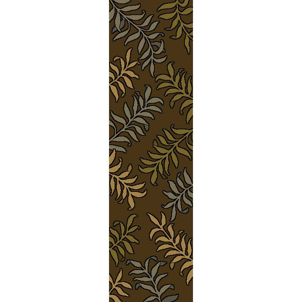 Mohawk Home Vaughn Light Dark Brown 2 ft. 1 in. x 7 ft. 6 in. Runner ...
