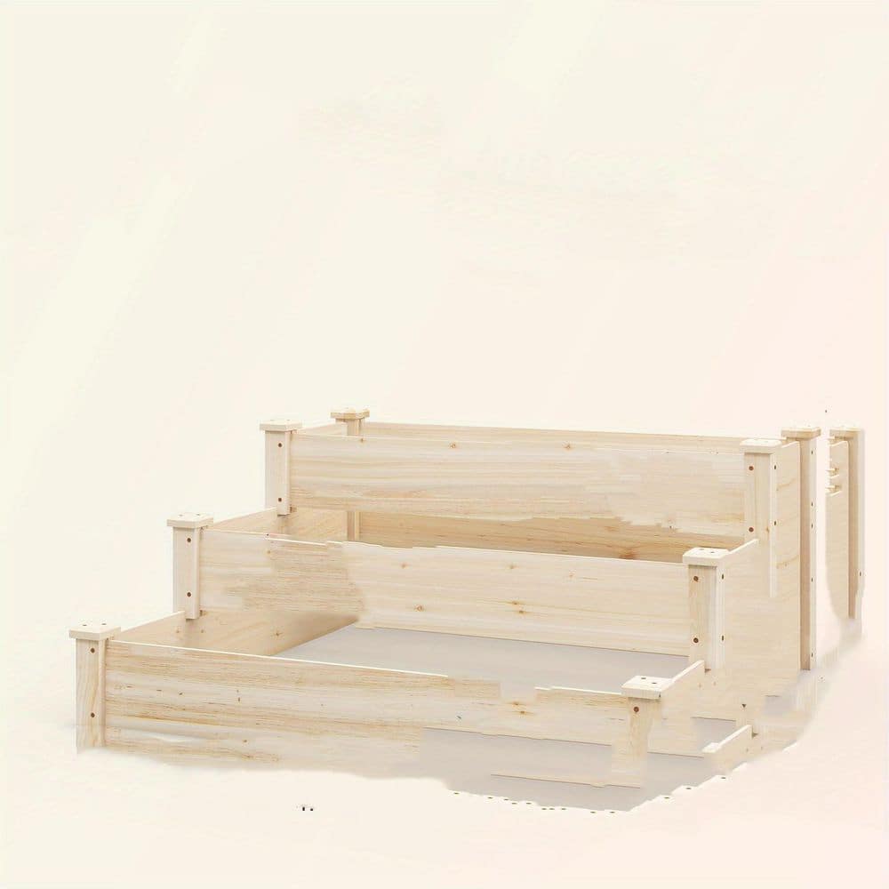 Cisvio 47 in. x 47 in. x 22 in. Garden Bed with Open Base Planter for ...