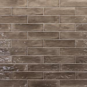 Jeffrey Court Rustico Blanco 3 in. x 12 in. Glossy Rectangle Ceramic ...