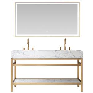 Altair Solana 60 in. W x 22 in. D x 34 in. H Double Sink Bath Vanity in ...