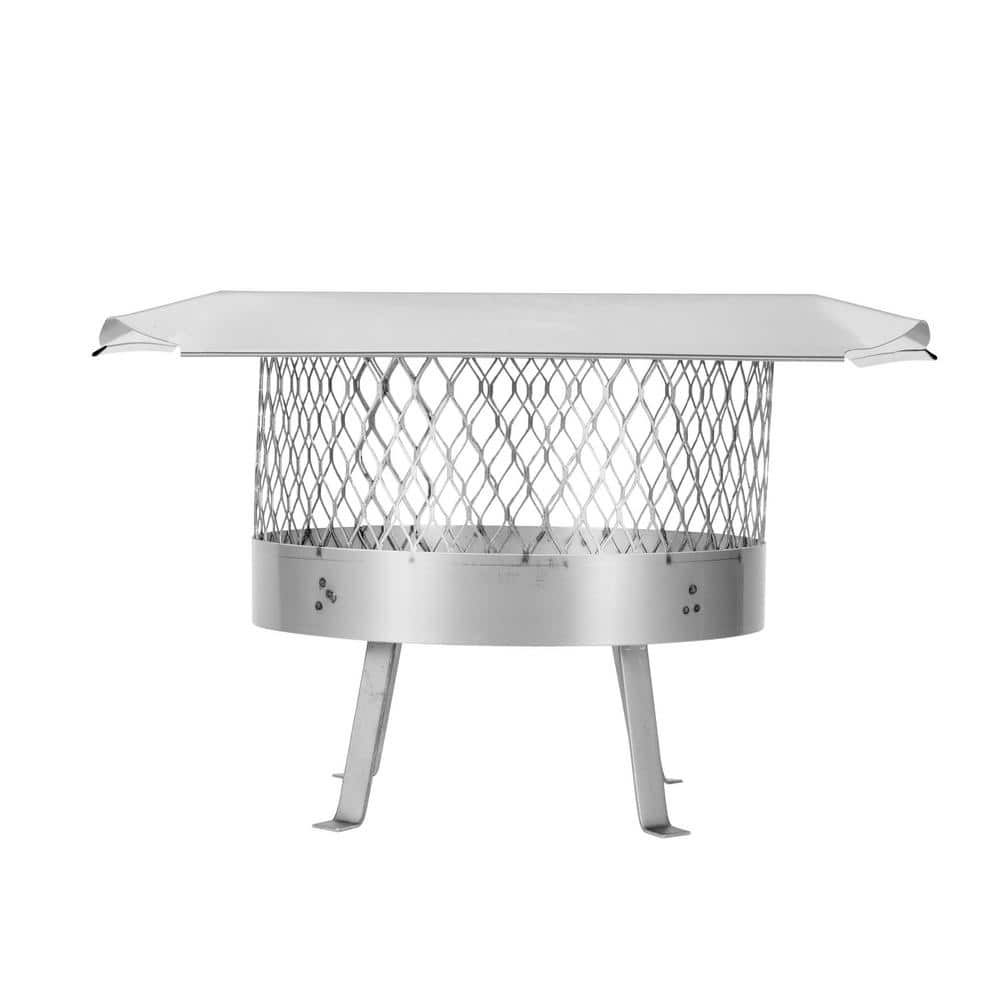 HY-C 14 in. Round Slip-In Welded Leg Single Flue Chimney Cap in ...