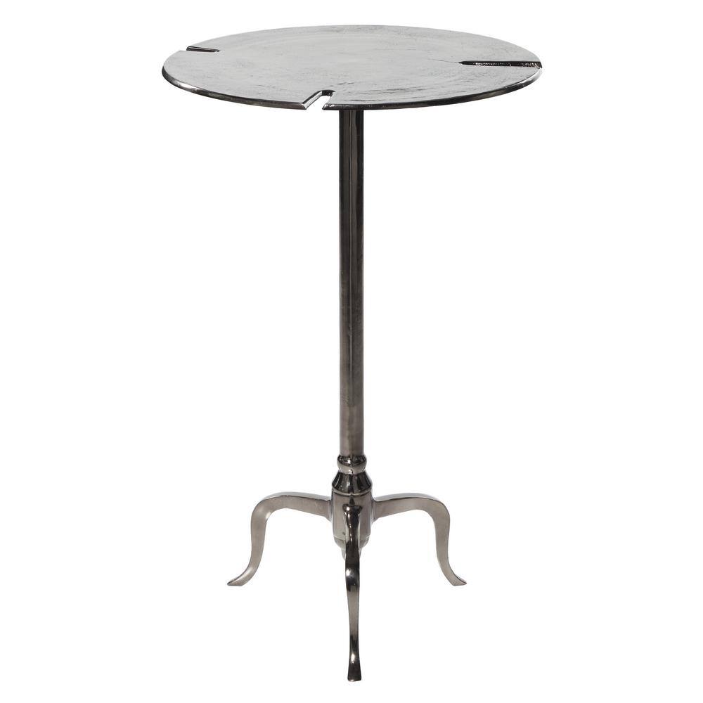 Litton Lane Silver Aluminum Contemporary Accent Table 54549 - The Home ...