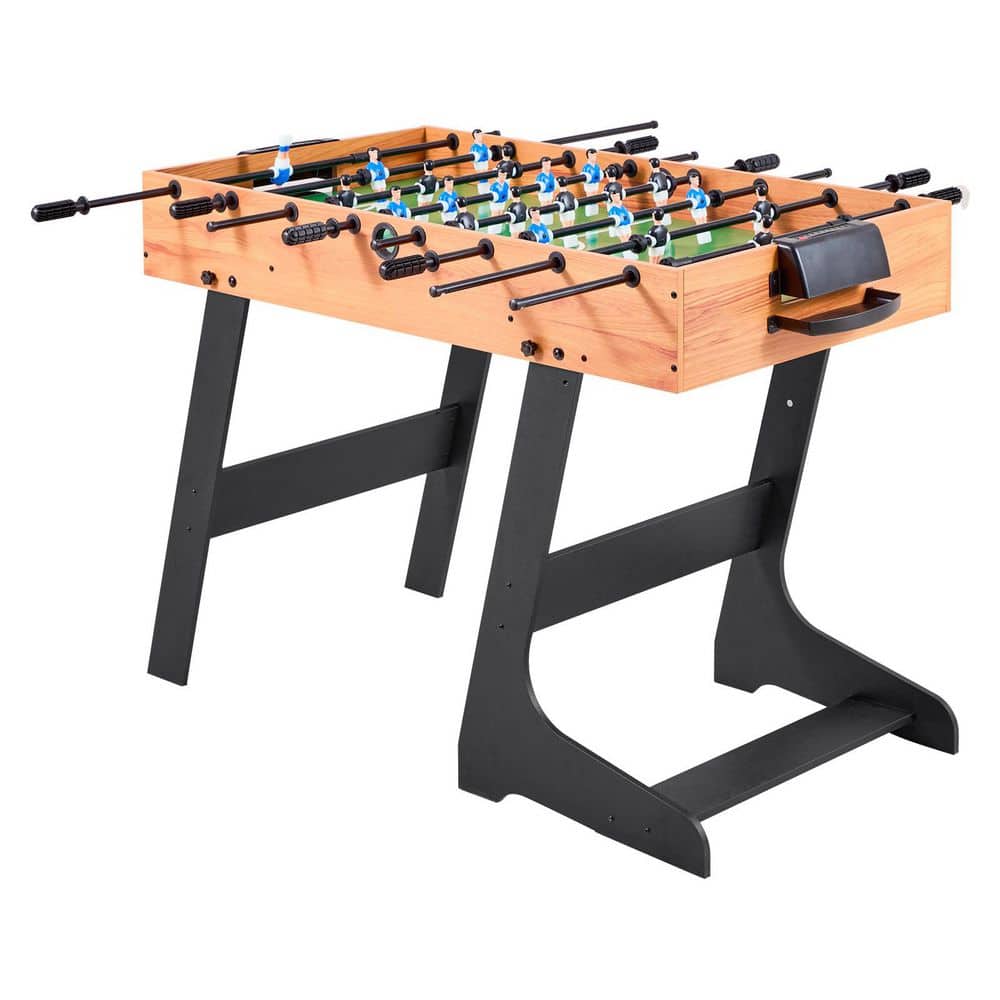 VEVOR Folding Foosball Table, 42 in. Standard Size Table, Indoor Full ...