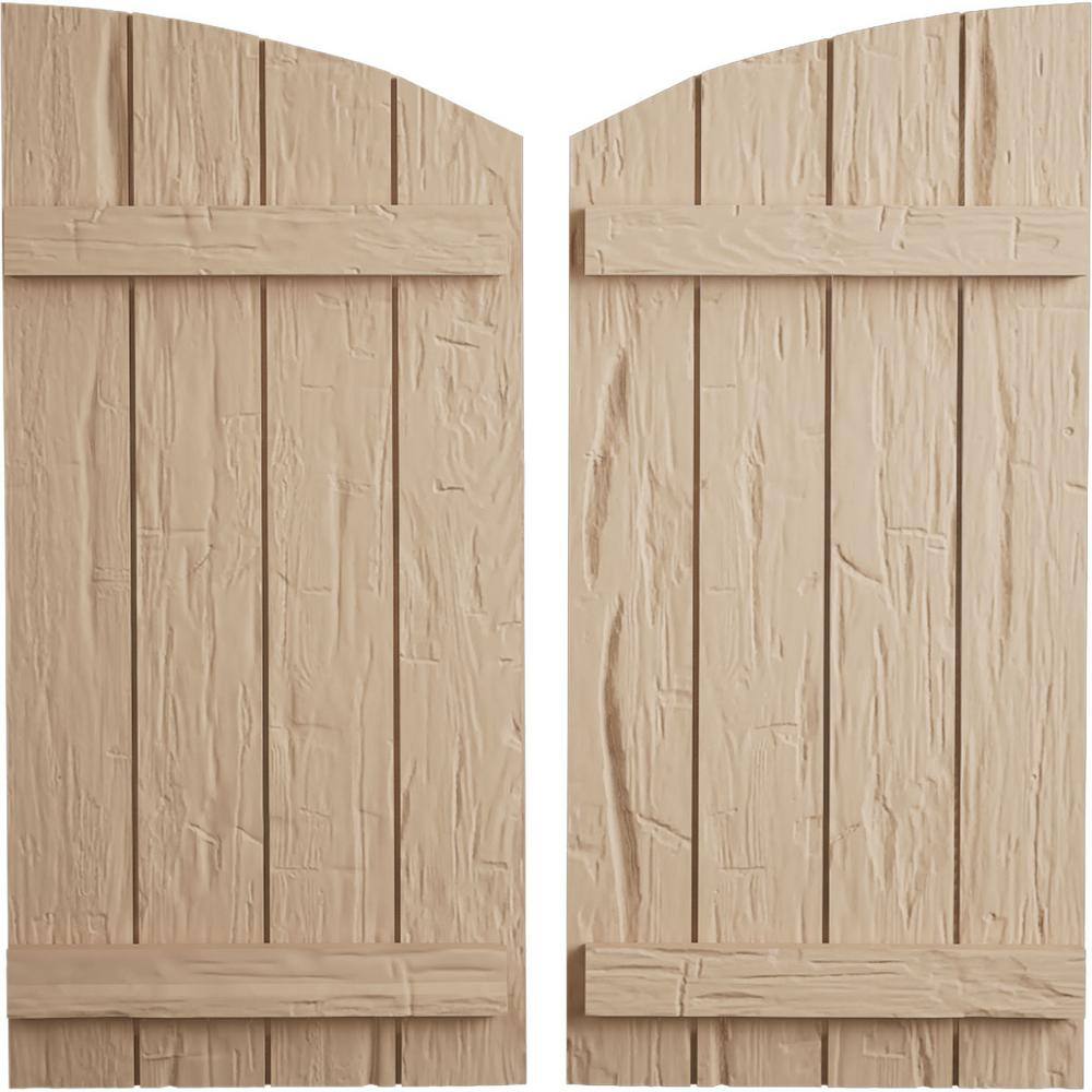 Reviews for Ekena Millwork 22 in x 34 in Polyurethane Hand Hewn Four ...